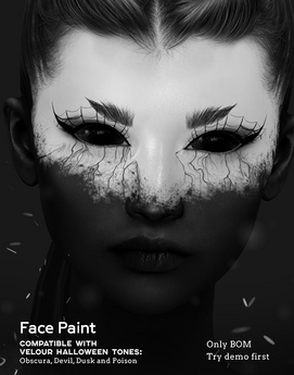Second Life Marketplace - DEMO addon+ Face Paint LeL EVOX
